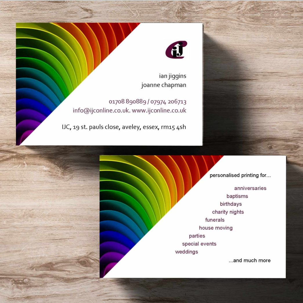 Plain Business card printing for Crafters. simple, elegant, economical.