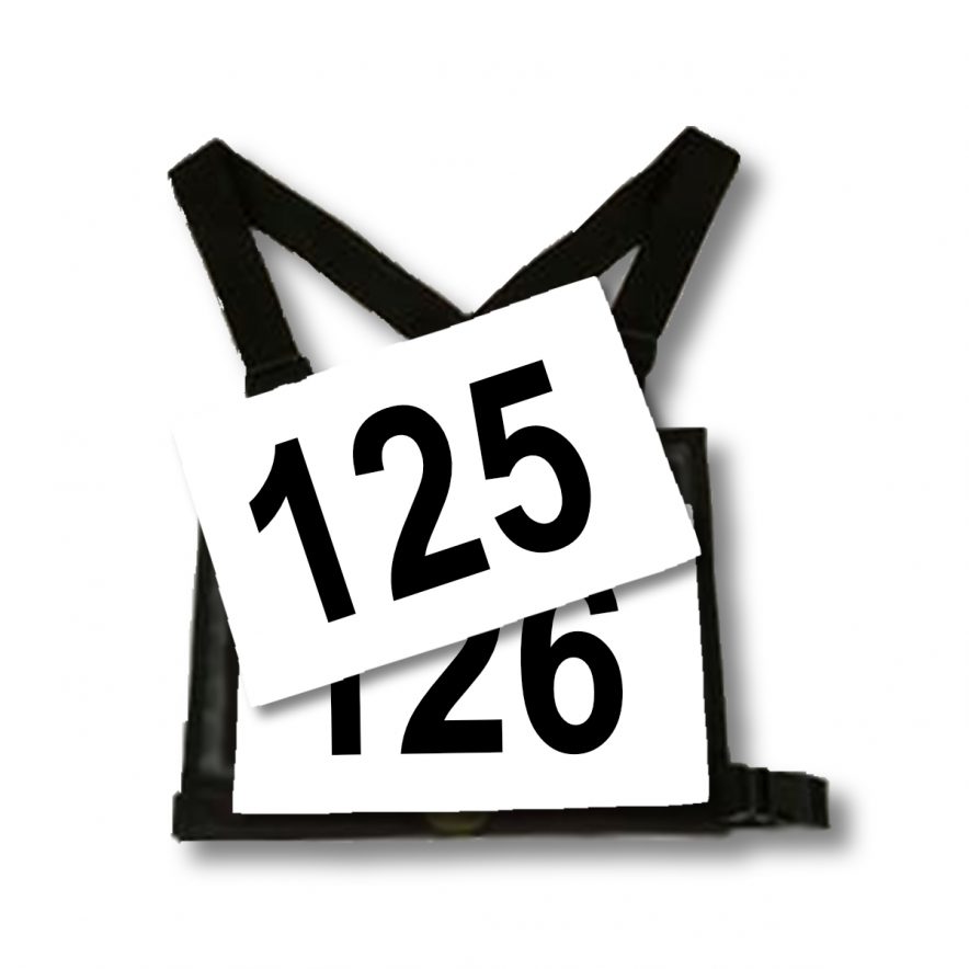 Bib Number Inserts for use with Eventing / Cross Country Bib Holders