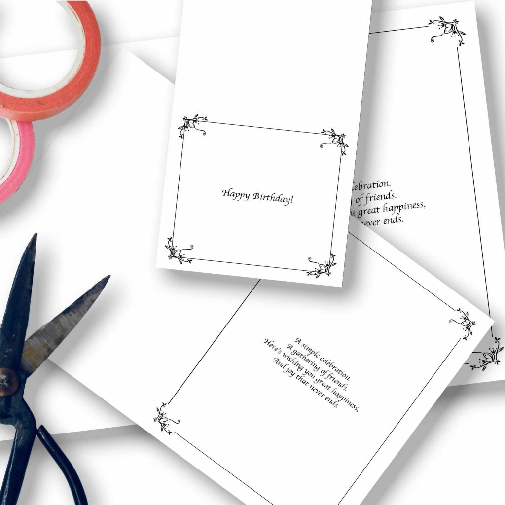 Simple Affordable Birthday Card Inserts for Handmade Cards