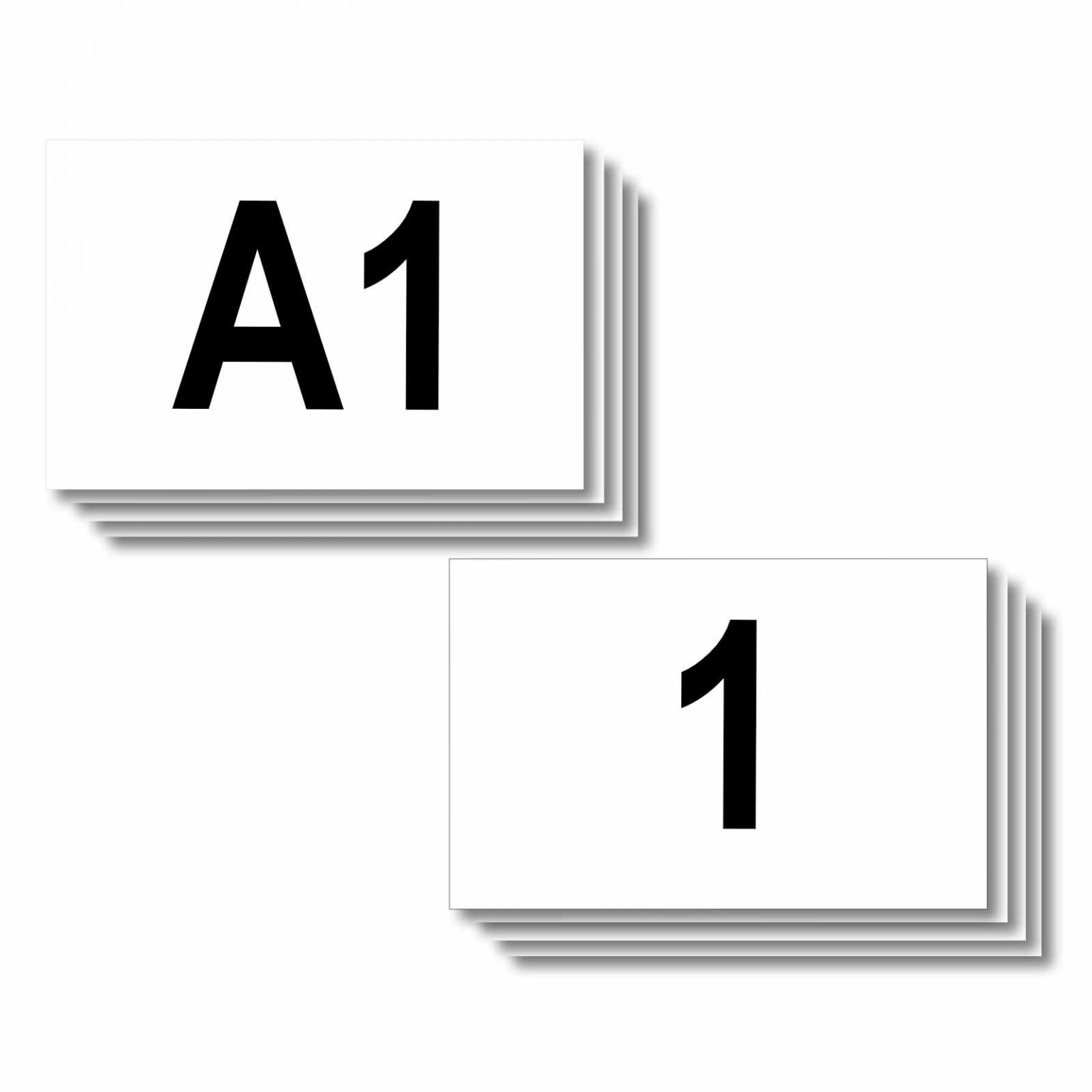Bib Number Inserts for use with Eventing / Cross Country Bib Holders